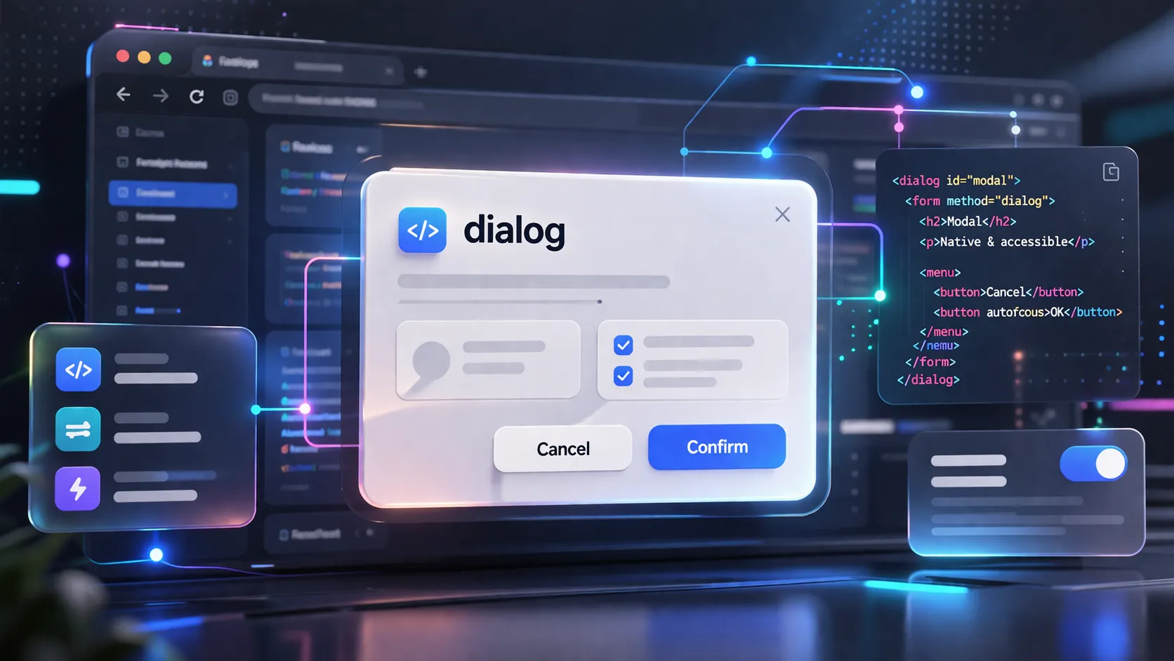HTML 原生 dialog 完整教学：不用插件也能做出专业 Modal | 鬼谷網頁設計